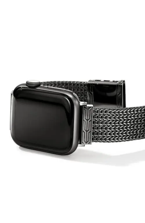 John Hardy Sterling Smart Watch Strap - Dark Silver