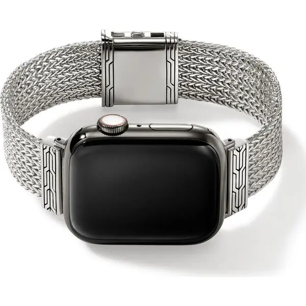 John Hardy Sterling Smart Watch Strap - Silver