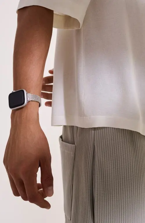 John Hardy Sterling Diamond Pavé Apple Watch Band - Silver