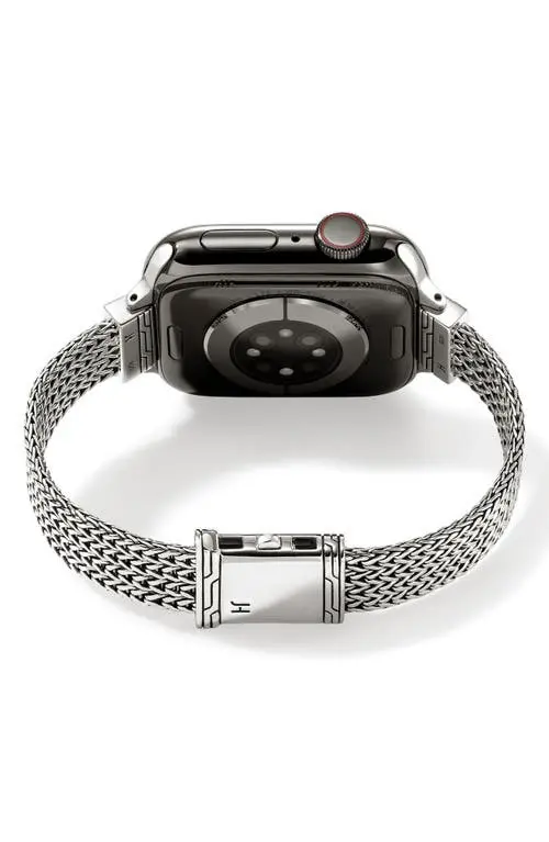 John Hardy Sterling Diamond Pavé Apple Watch Band - Silver