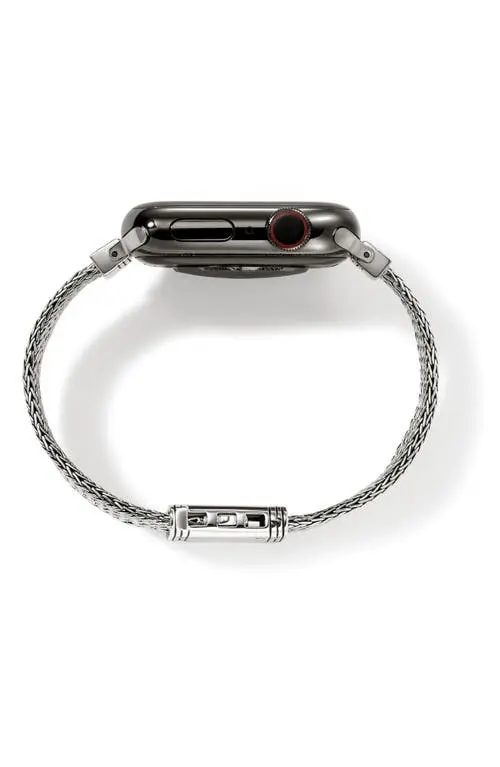 John Hardy Sterling Diamond Pavé Apple Watch Band - Silver