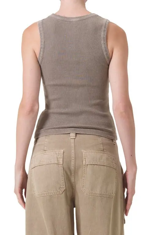 AGOLDE Poppy Rib Tank - Trail
