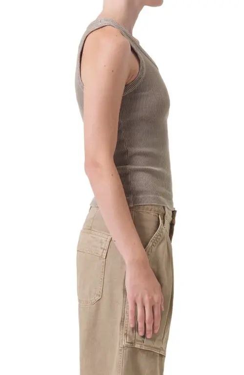 AGOLDE Poppy Rib Tank - Trail