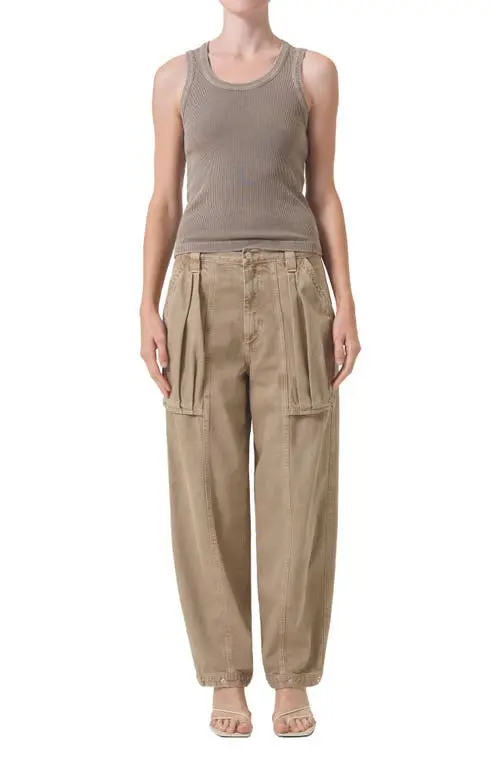 AGOLDE Poppy Rib Tank - Trail