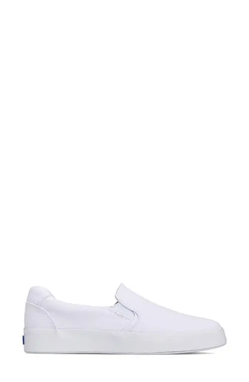 Keds® Pursuit Slip-on Sneaker - White Canvas