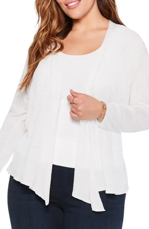 NIC+ZOE All Year Convertible Cardigan - Paper White