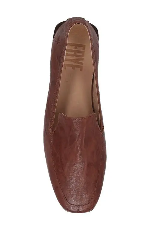 Frye Claire Leather Ballet Flat - Spice - Oyster Leather