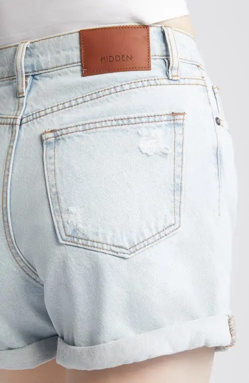 HIDDEN JEANS High-waisted Denim Shorts
