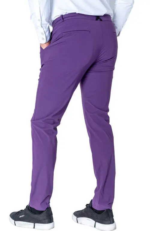 MACEOO Slim Fit Trousers - Purple