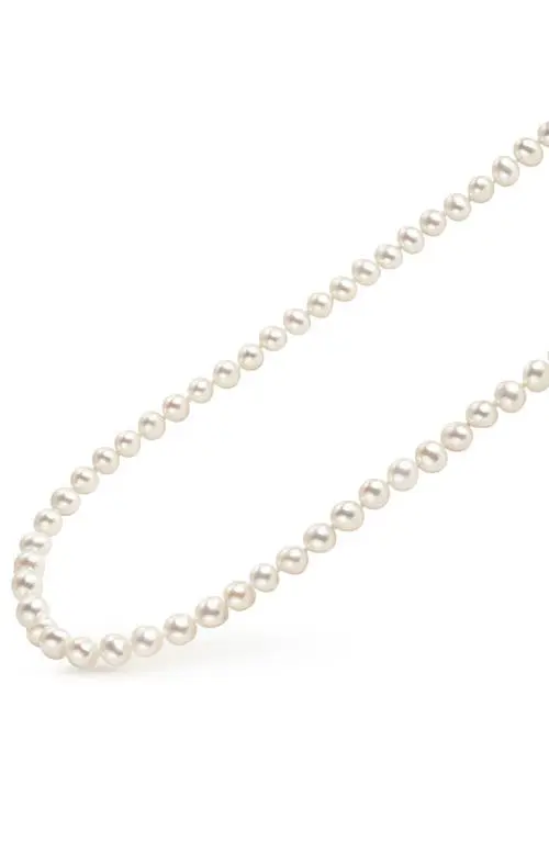 Lagos Luna Freshwater Pearl Necklace - Silver