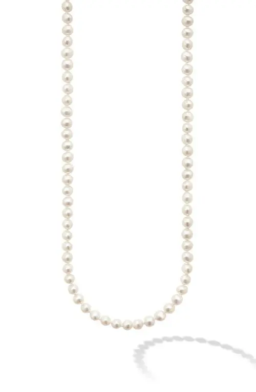 Lagos Luna Freshwater Pearl Necklace - Silver