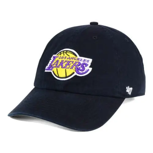 '47 Los Angeles Lakers Clean Up Hat - Black