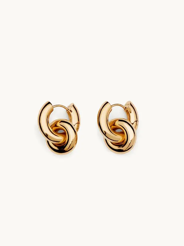 Lié Studio The Esther Tubular Hoop Earrings - 18k Gold Plated