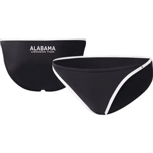 G-III 4HER BY CARL BANKS Alabama Crimson Tide Play Action Bikini Bottoms - Black