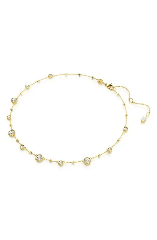 SWAROVSKI Imber Crystal Station Necklace - Gold
