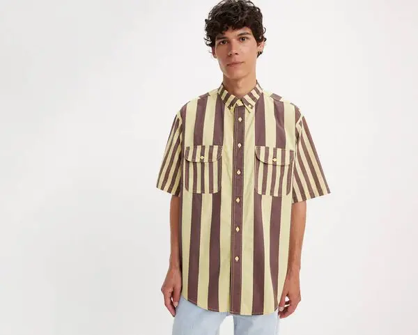 LEVI'S Skateboarding Short-sleeve Woven Shirt - Banana Split