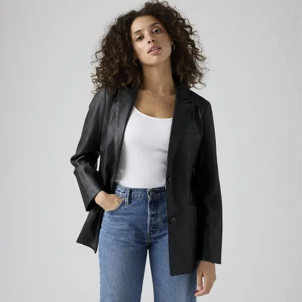 LEVI'S Single Breasted Blazer - Black