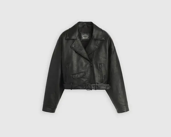 LEVI'S Belted Crop Moto Jacket