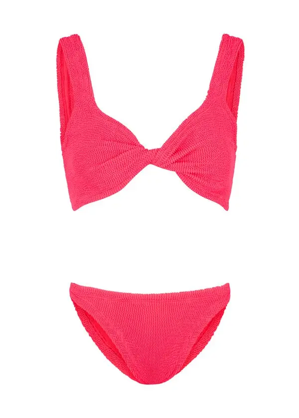 Hunza G Juno Seersucker Bikini - Fuchsia
