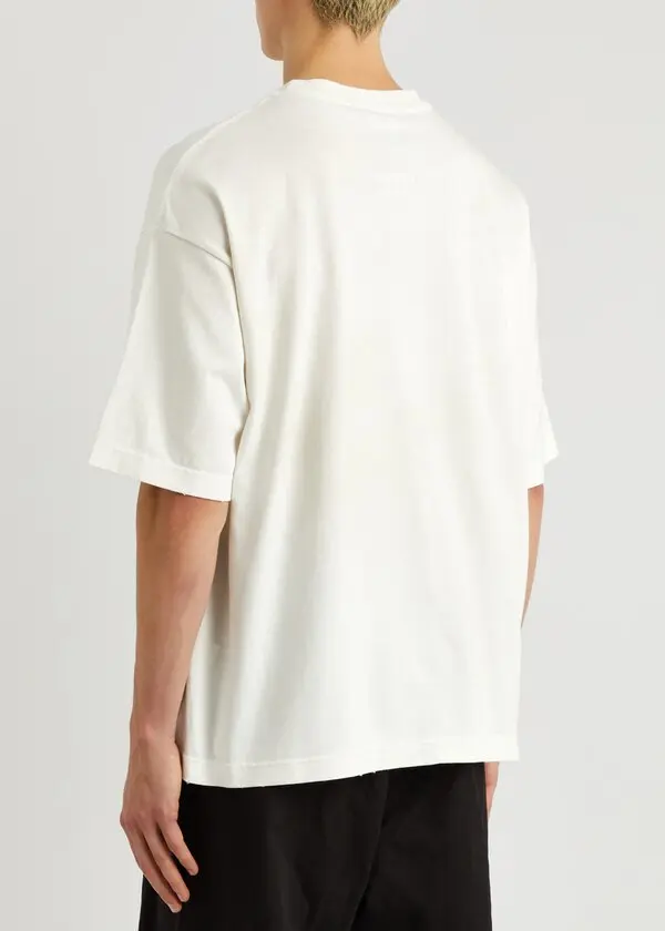 Maison Mihara Yasuhiro Distressed Acid Printed Cotton T-Shirt