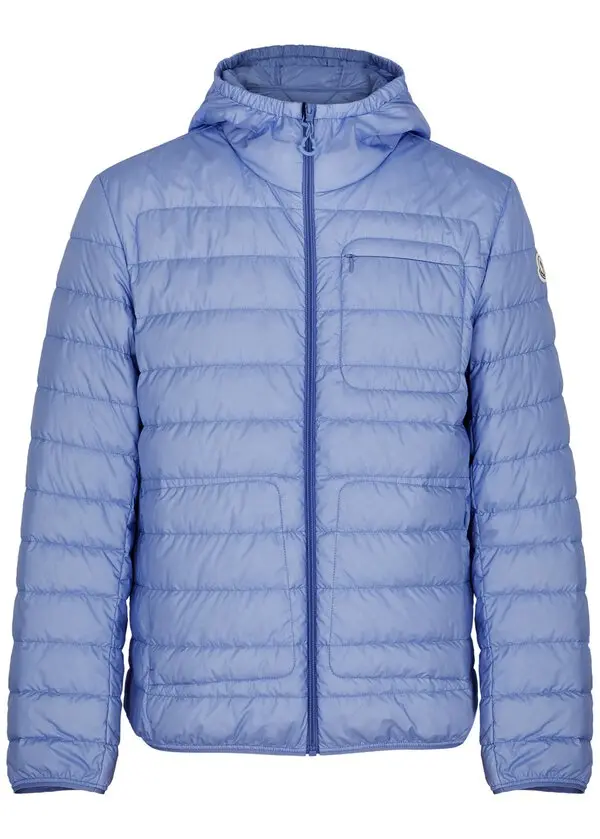 Moncler Pulao Quilted Shell Jacket - Light Blue