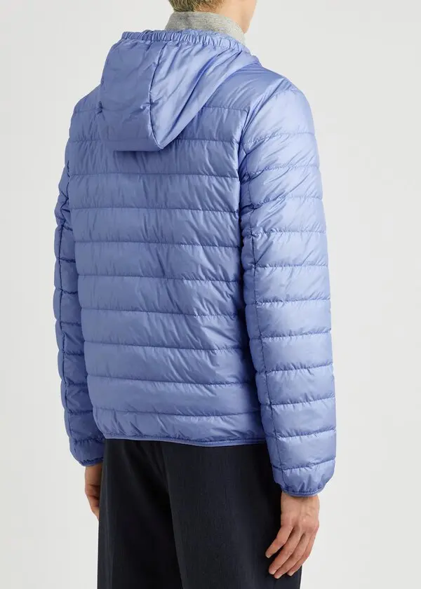 Moncler Pulao Quilted Shell Jacket - Light Blue