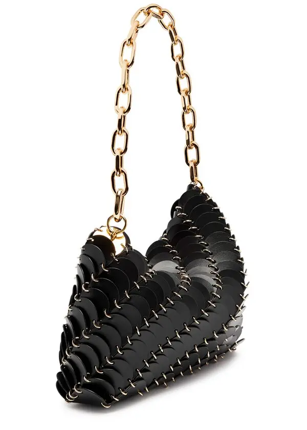 Rabanne Paco Disc Leather Shoulder Bag