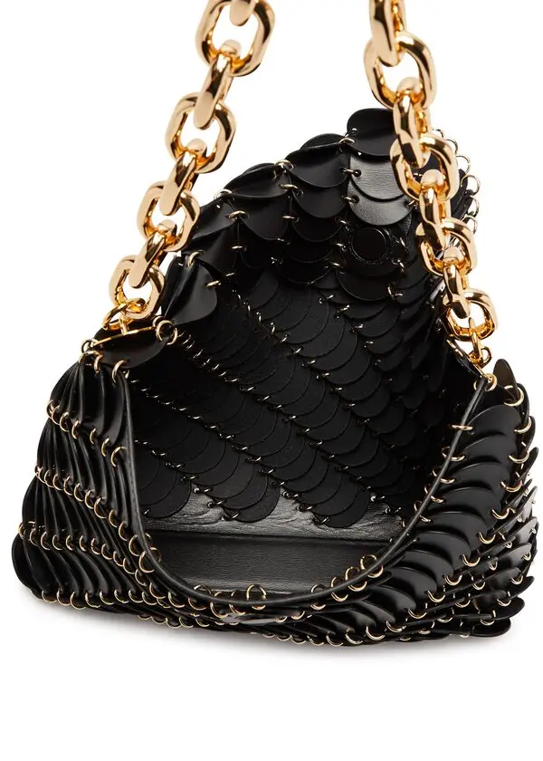 Rabanne Paco Disc Leather Shoulder Bag