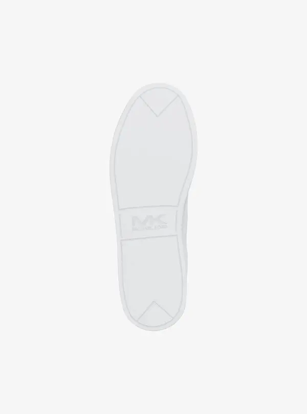 Michael Kors Keating Leather Sneaker In Size By