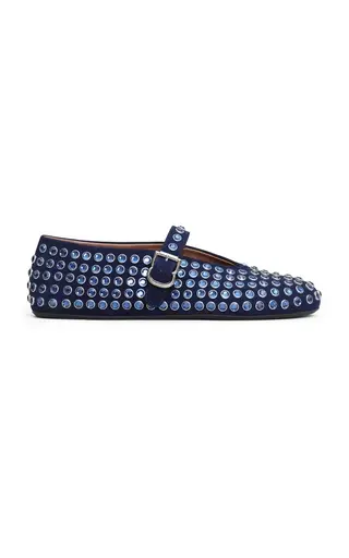Alaïa Stud-embellished Leather Ballet Flats