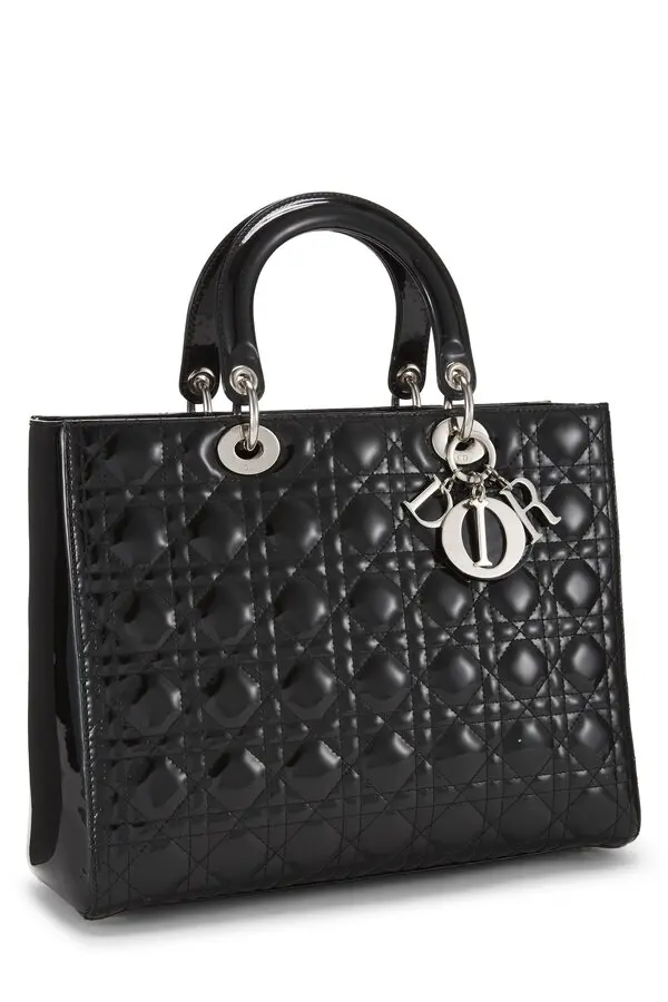 Dior Cannage Patent Leather Lady