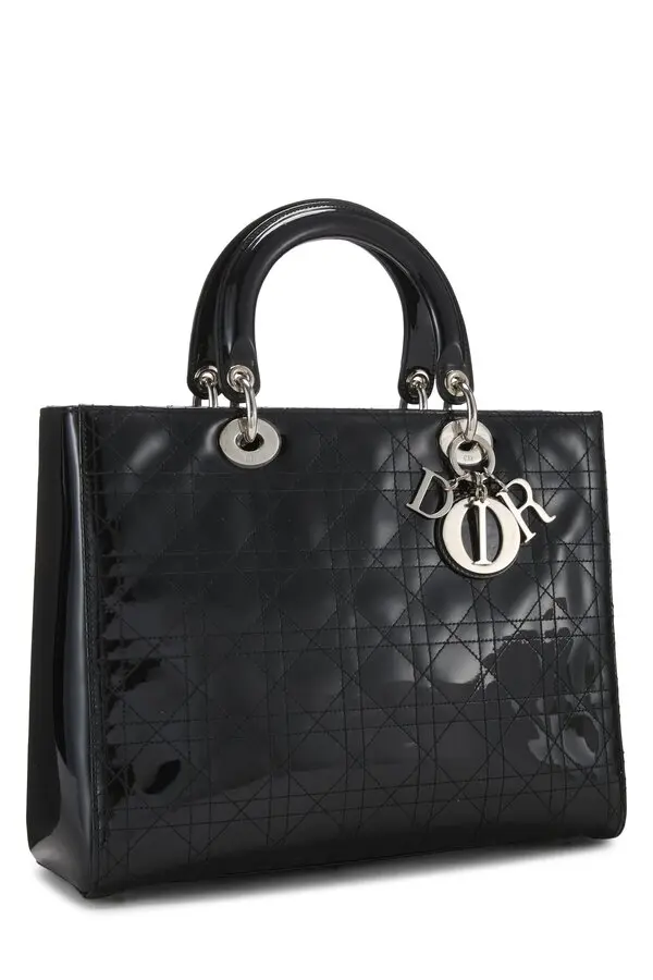 Dior Cannage Patent Leather Lady
