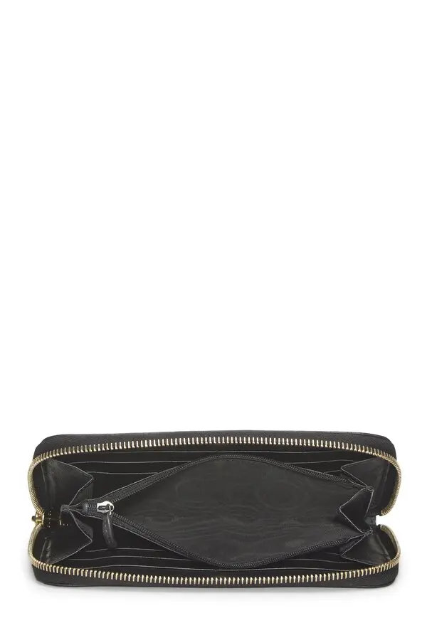 Gucci Microguccissima Leather Zip Around Wallet - Black