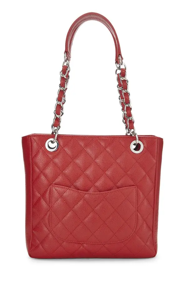 Chanel Quilted Caviar Petite Shopping Tote