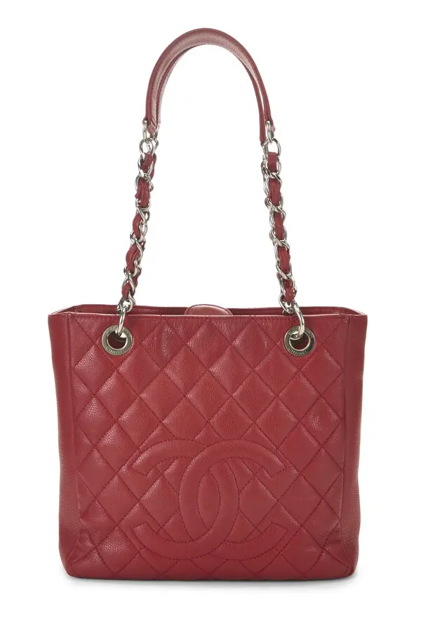 Chanel Quilted Caviar Shopping Tote