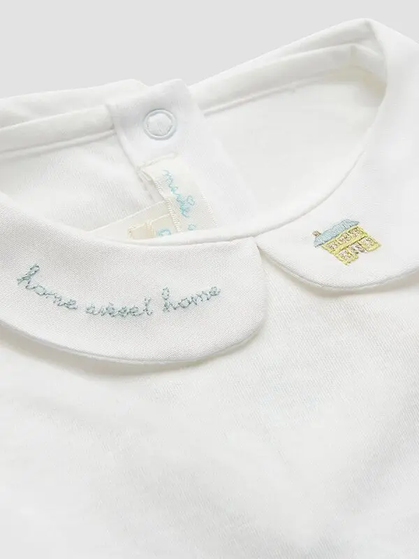 MARIE-CHANTAL Baby's Home Sweet Home Collared Bodysuit