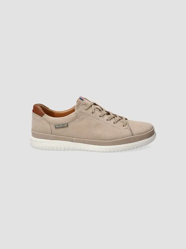 Mephisto Thomas Leather Low-top Sneakers - Sand