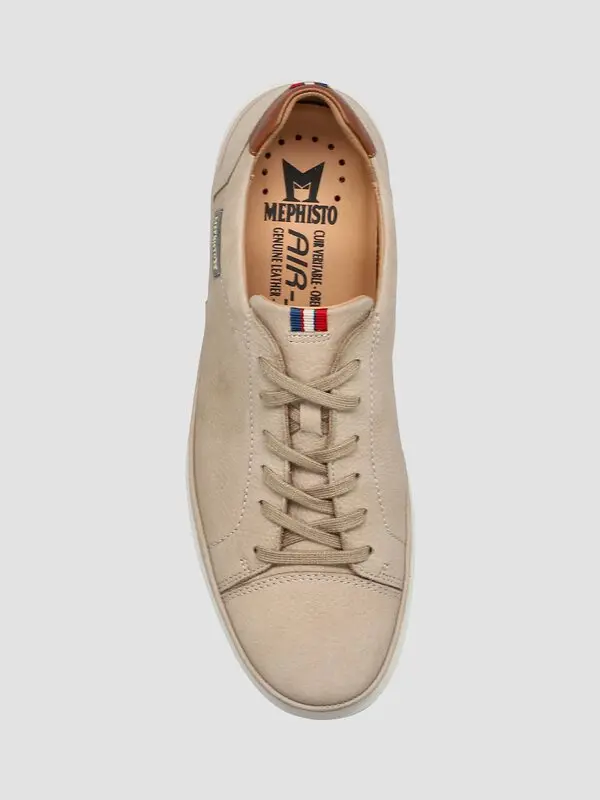 Mephisto Thomas Leather Low-top Sneakers - Sand