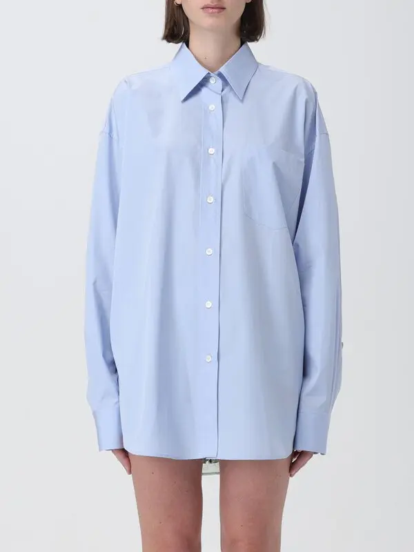 Stella McCartney Shirt With Floral Back Panel - Blue