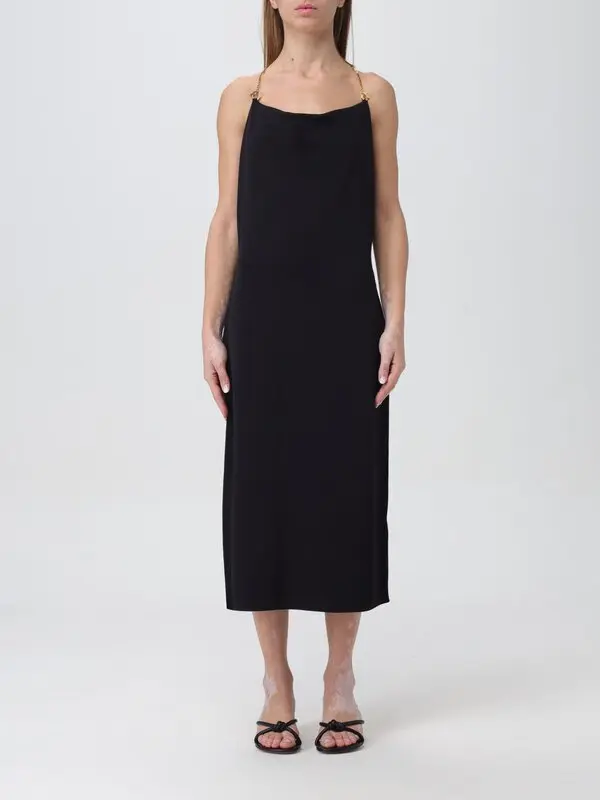 Bottega Veneta Midi Dress With Gold Chain Detail