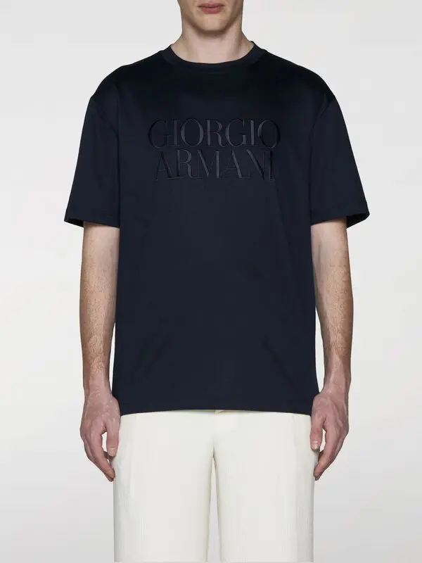 Giorgio Armani T-Shirt In Blue - 25% Off | Editorialist
