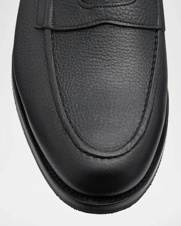 John Lobb Lopez Penny Loafers - Black