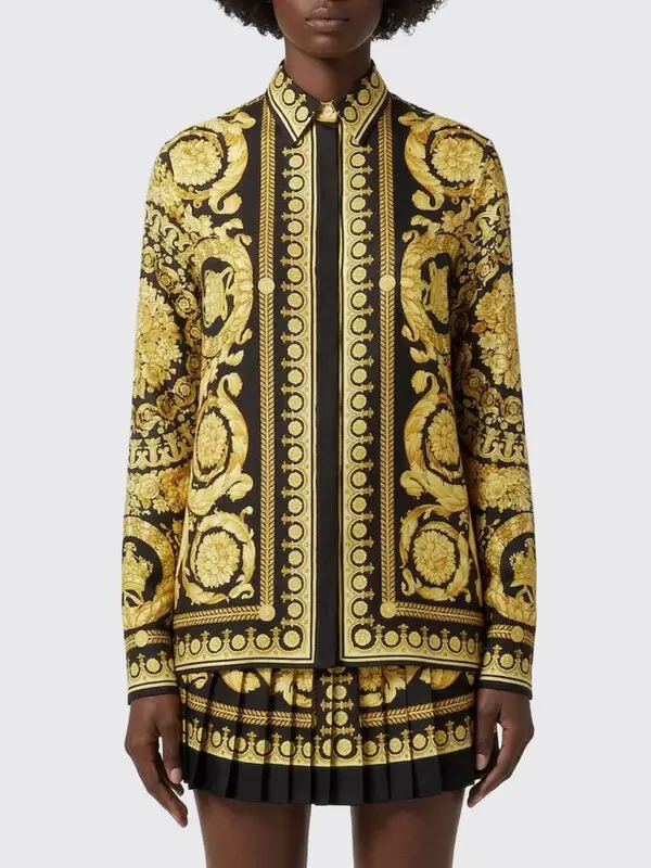 Versace Print Shirt - Black