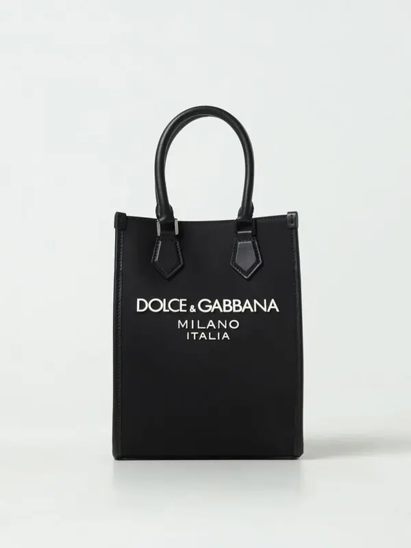 Dolce & Gabbana Leather Top Handle Bag - Black