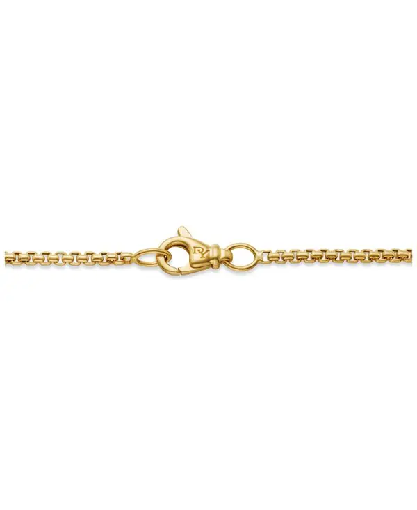 David Yurman 18k Yellow Box Chain Necklace - Gold