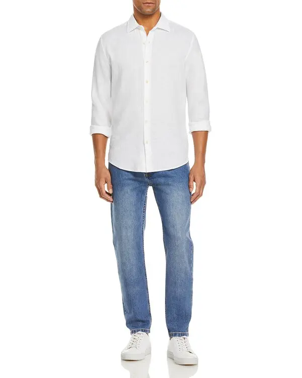 Bloomingdale'S Standard Fit Linen Shirt Exclusive - White