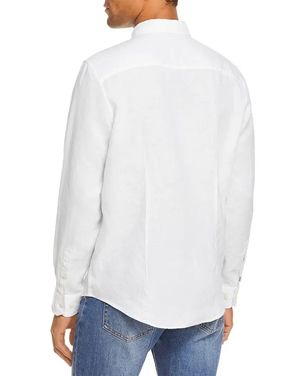 Bloomingdale'S Standard Fit Linen Shirt Exclusive - White