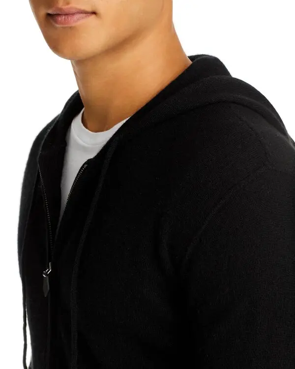 Bloomingdale'S Cashmere Zip Front Hoodie