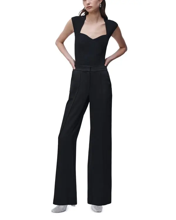 Simkhai Kyra Wide Leg Trousers - Black