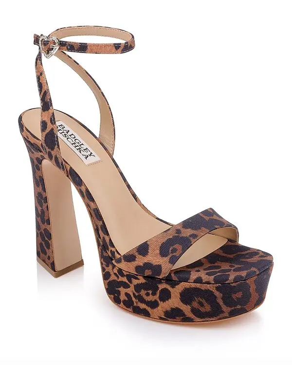 Badgley Mischka Caia Platform Sandals - Cheetah
